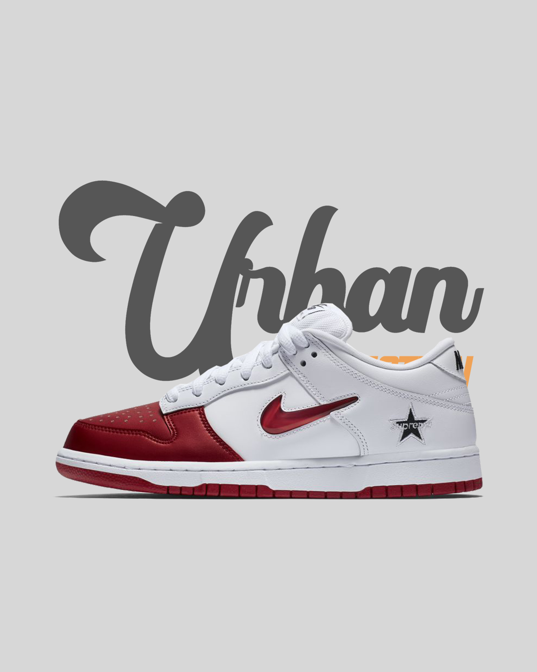 Nike SB Dunk Low Supreme Jewel Swoosh Red – Urban Collection