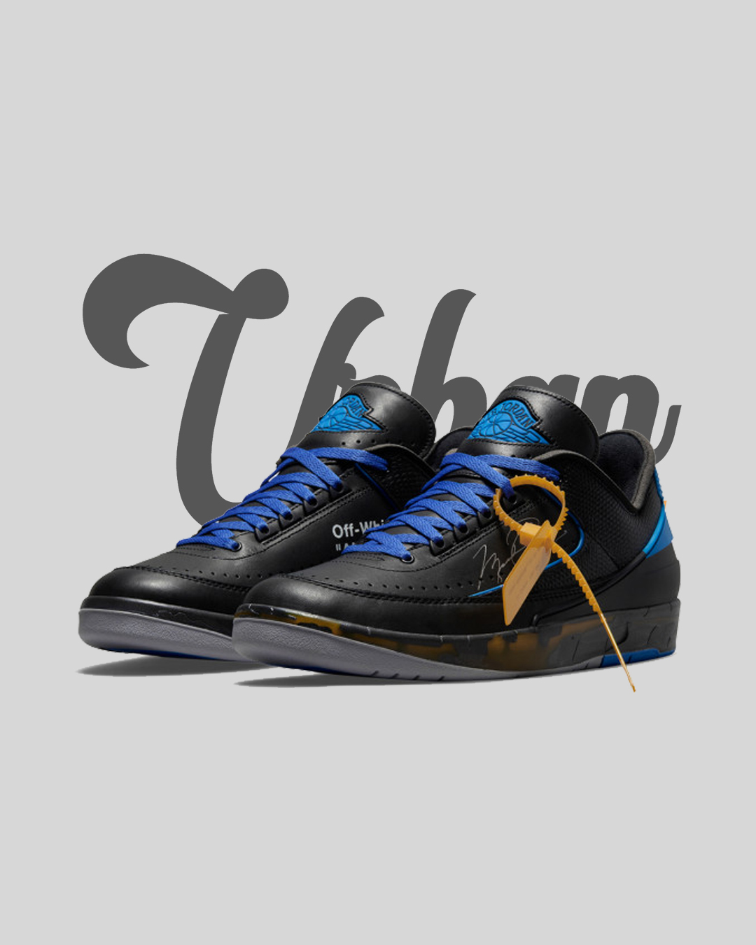 Air Jordan 2 Retro Low Off-White Black Blue – Urban Collection