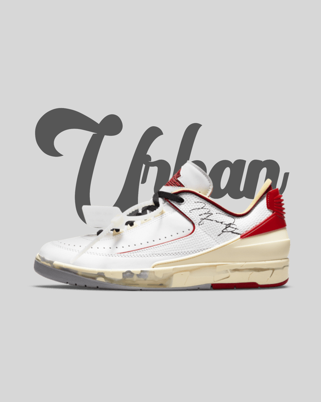 Air Jordan 2 Retro Low Off-White White Red – Urban Collection