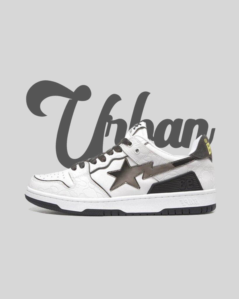 A Bathing Ape Bape SK8 Sta White Silver – Urban Collection