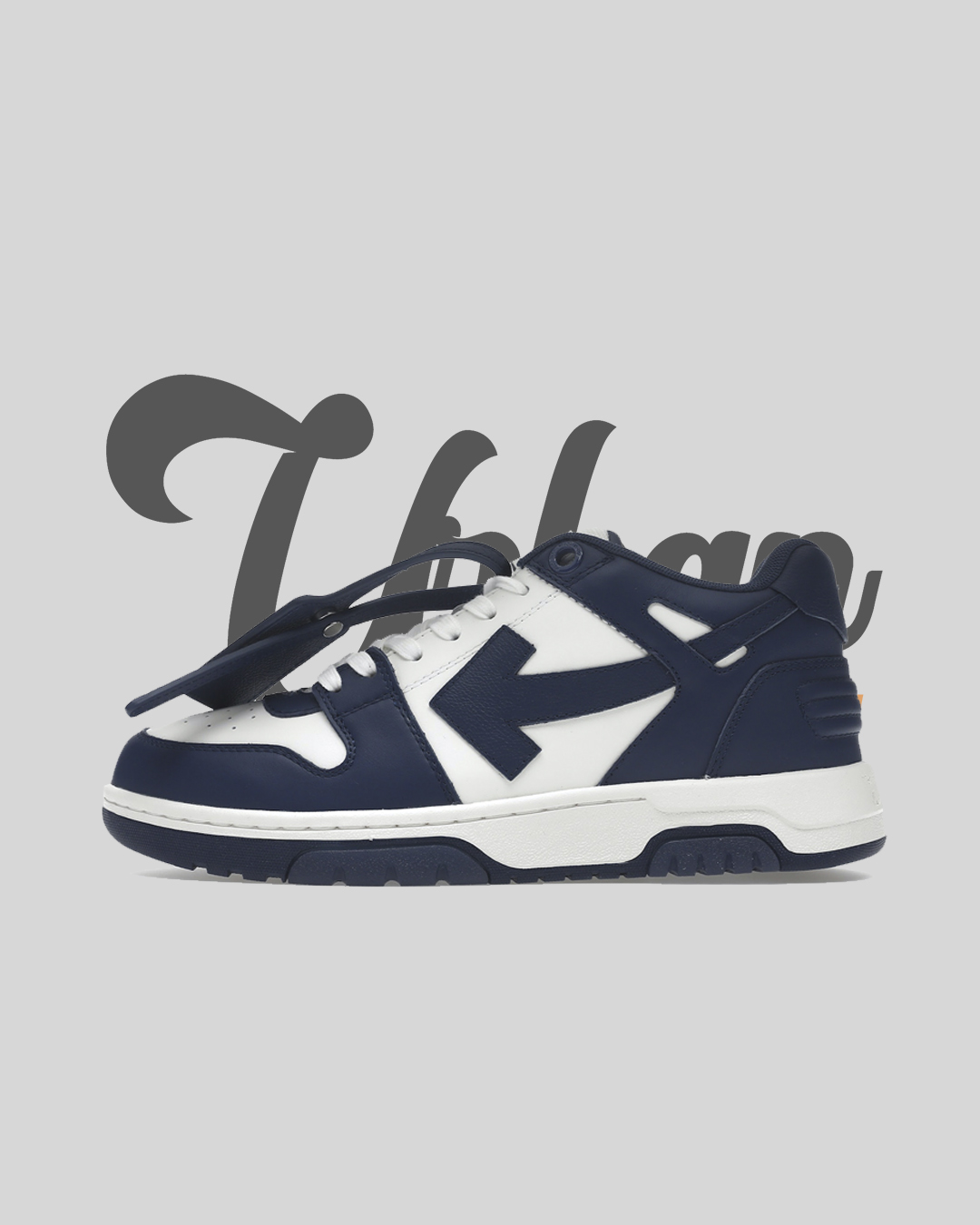 OFF-WHITE Out Of Office «OOO» Low Tops Dark Blue White – Urban Collection