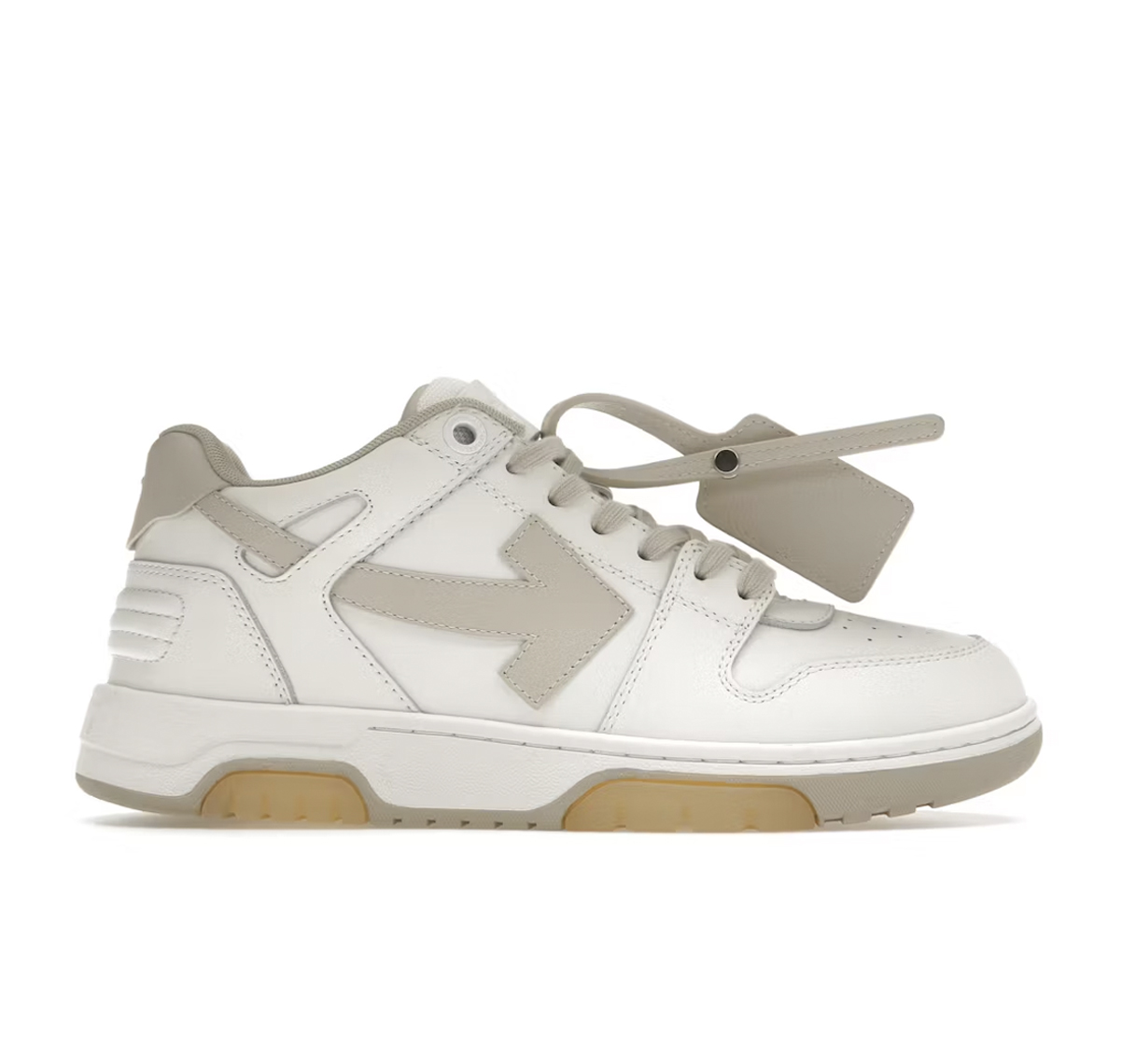 OFF-WHITE Out Of Office OOO Low Tops White Beige - Urban Collection