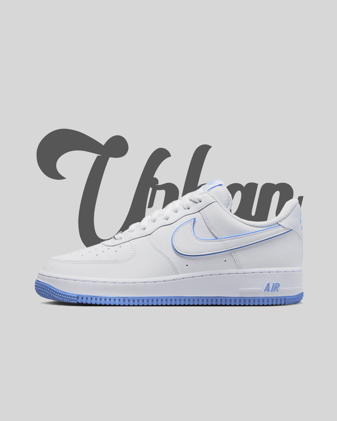 Nike Air Force 1 ’07 Low White University Blue Sole – Urban Collection