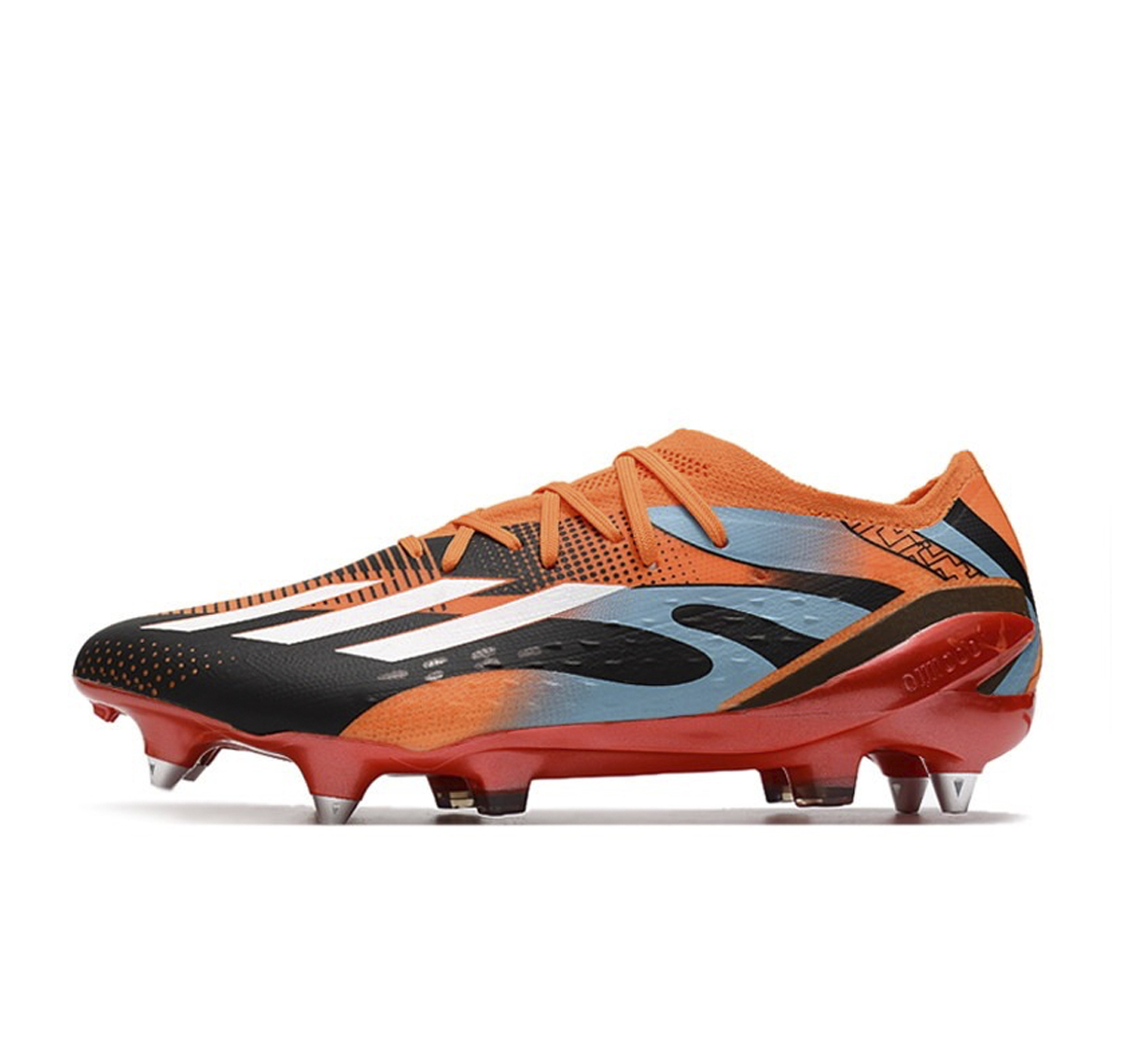 Adidas X SpeedPortal .1 Messi SG Metal Studs – Orange/Blue/Red/Black ...