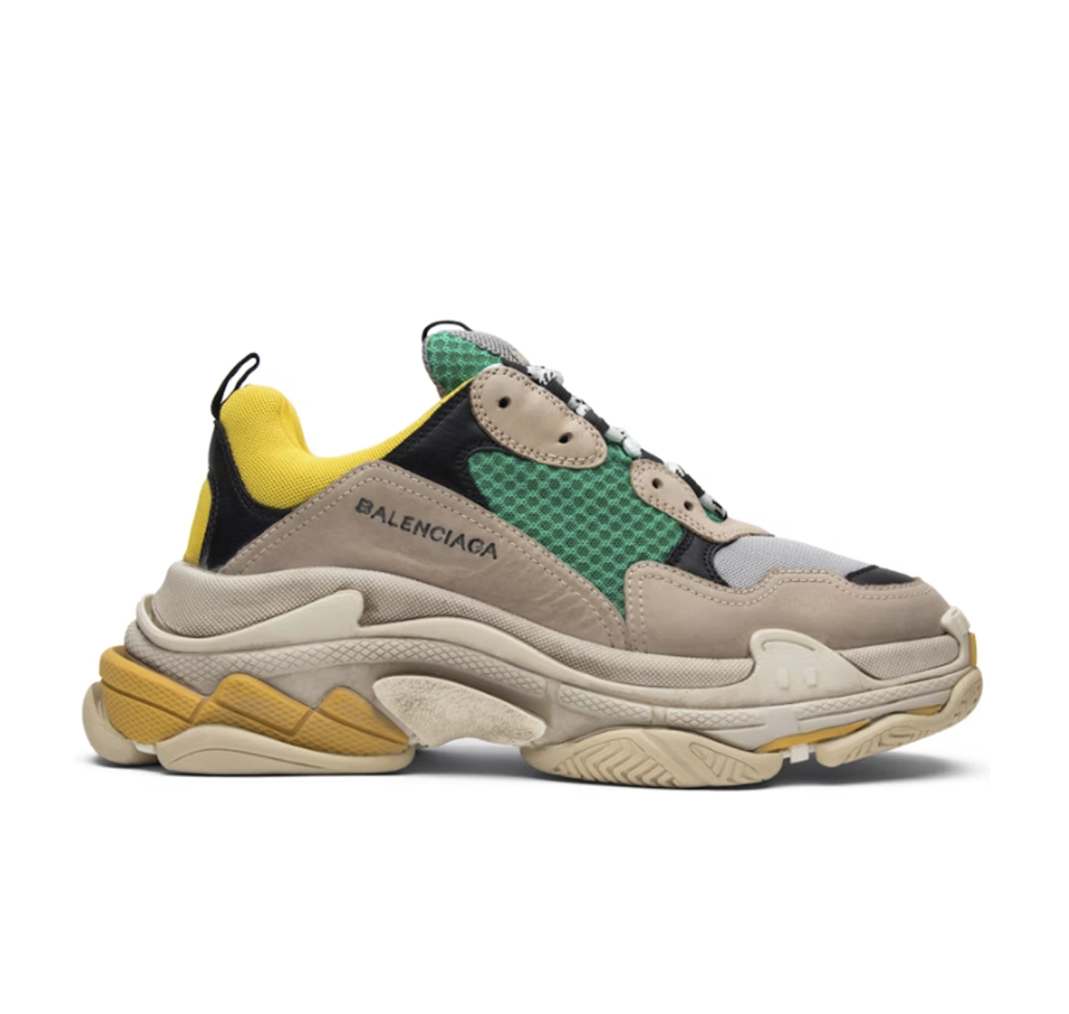 Balenciaga Triple S Beige Green Yellow - Urban Collection